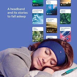 HoomBand Innovative Headband for Sleep, Travel, Meditation | 3.5mm Jack Wired | Ultra Flat Speakers | Free Access to Hypnotic Stories Created by Sleep Experts (Size S)