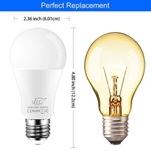 ILC Color Changing LED Light Bulb RGBW Controlled by APP, Sync to Music, Dimmable RGB Multi-Color 60 Watt Equivalent E26 Edison Screw (2 Pack)