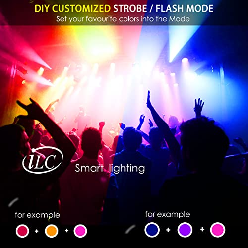 ILC Color Changing LED Light Bulb RGBW Controlled by APP, Sync to Music, Dimmable RGB Multi-Color 60 Watt Equivalent E26 Edison Screw (2 Pack)