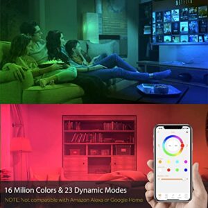 ILC Color Changing LED Light Bulb RGBW Controlled by APP, Sync to Music, Dimmable RGB Multi-Color 60 Watt Equivalent E26 Edison Screw (2 Pack)