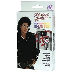 section 8 rbw-5086 michael jackson bad earbuds headphones – black