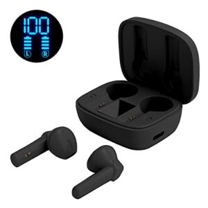 Half inEar Bluetooth Wireless Earphones,Smart Wireless Stereo Light Weight Sport Headphones,Smart Touch Bluetooth Headset for Business,Optional Color(Black)