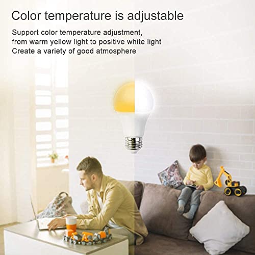 Smart Light Bulbs RGB+CCT Color Light Bulb WiFi Smart Bulbs Compatible with Alexa Google Home Smart Things No Hub Required Dimmable LED A19 E26 Multicolor High CRI High Brightness 9W 800LM 4Pack