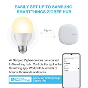 Sengled Zigbee Smart Light Bulbs, Smart Hub Required, Works with SmartThings and Echo with Built-in Hub, Voice Control with Alexa and Google Home, Soft White 60W Eqv. A19 Alexa Light Bulb, 2 Pack