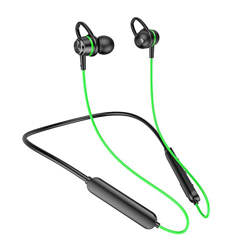 Heave Wireless Earbuds Bluetooth 5.0 Headphones,10 Hours Playtime CVC8.0 Noise Cancelling Earphone Built in Mic Headset with Deep Bass HiFi Sound for Sports Green