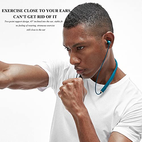 IKXO Neckband Bluetooth Headphones Noise Cancelling Headset with Mic Wireless Earbuds 5.0 CVC 8.0 Waterproof Sport Earphones for Running Driving Working Compatible