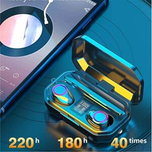 Wireless Bluetooth 5.0 Headphones with Microphone Sports Music Waterproof Long Battery Life Led Digital Display Lightweight Comfortable Headphones 2023