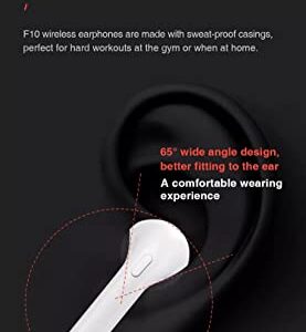 Tradencia Wireless Earbuds Bluetooth 5.0 Earphones IP65 Waterproof with Charging Case, 24H Music Playback 100H Standby Time, White