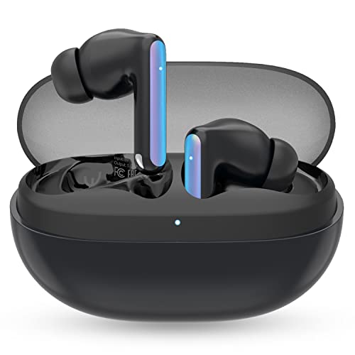 Tecno Wireless Bluetooth Earbuds with Microphone Deep Base HiFi Sterero Bluetooth Earbuds with 35H Playtime, Waterproof True Wireless Earbuds for Sport/Working