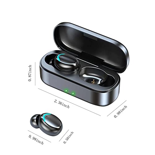 LADIGASU Wireless Earbuds Bluetooth in Ear Sports Earbuds Light-Weight Headphones Built-in Microphone Immersive Premium Sound with Charging Case