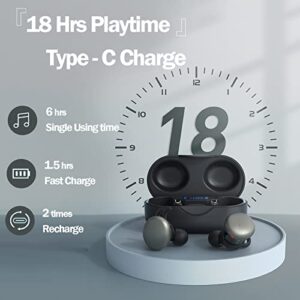 Beige Sleep Earbuds Noise Cancelling for Sleeping Bluetooth Headphones Ultra Smallest Invisible Mini Wireless Ear Buds for Side Sleepers Workout Waterproof Earpiece Stereo HiFi Sound for Android iOS