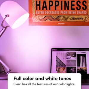 LIFX Clean, A19 1100 lumens, Full Color with Antibacterial HEV, Wi-Fi Smart LED Light Bulb, No Bridge Required, Works with Alexa, Hey Google, HomeKit and Siri (1-Pack)