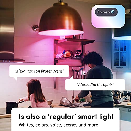 LIFX Clean, A19 1100 lumens, Full Color with Antibacterial HEV, Wi-Fi Smart LED Light Bulb, No Bridge Required, Works with Alexa, Hey Google, HomeKit and Siri (1-Pack)