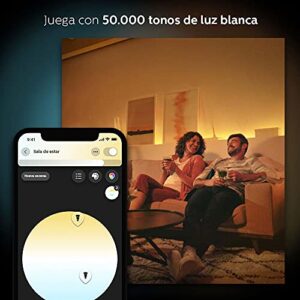 Philips Hue White Ambiance Smart Bulb Starter Kit (4 A19 Bulbs and 1 Hub Works with Alexa Apple HomeKit and Google Assistant)