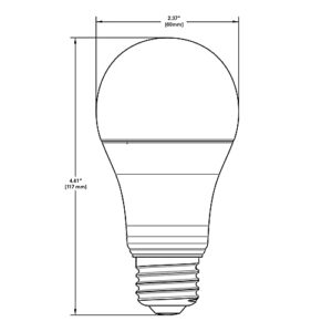 HALO 60W Equivalent A19 Dimmable Adjustable CCT (2700K-5000K) Smart Wireless LED Light Bulb in White (2-Pack)