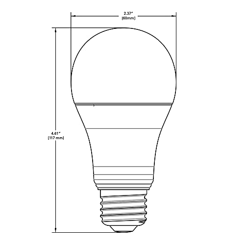 HALO 60W Equivalent A19 Dimmable Adjustable CCT (2700K-5000K) Smart Wireless LED Light Bulb in White (2-Pack)