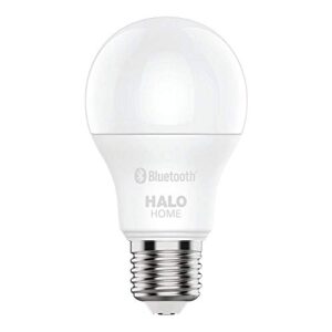 HALO 60W Equivalent A19 Dimmable Adjustable CCT (2700K-5000K) Smart Wireless LED Light Bulb in White (2-Pack)