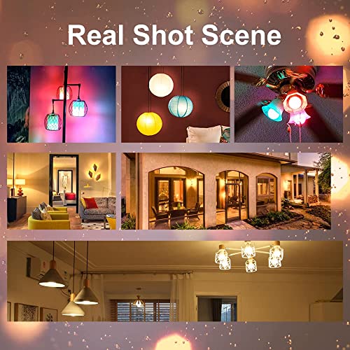 TODAAIR Smart Light Bulbs 1 Pack, Bluetooth & WiFi RGB+White Color Changing Dimmable 60W Equivalent E26 LED Light Bulbs A19, Alexa Devices for Home Works with Alexa and Google Home (No Hub Required)