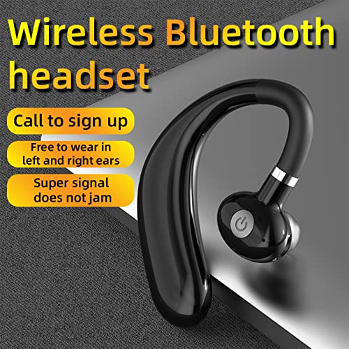 EEkore Wireless Bluetooth Headset Sport Headphones Sport Business Ear Buds Intelligent Noise Cancellation Ultra-Long Life Hanging Ear Wireless Bluetooth Headset