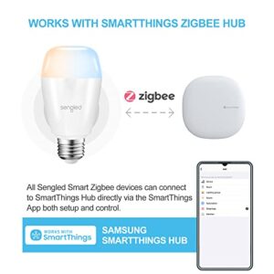 Sengled Smart LED Tunable White A19 Starter Kit, 60W Equivalent, 2 Smart Light Bulbs & Hub, Soft White to Daylight 2700-6500K, Works with Alexa, Google Assistant and Siri