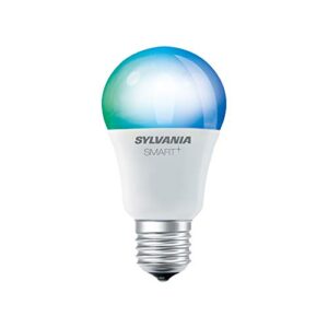 SYLVANIA SMART+ Bluetooth Full Color and Tunable White A19 LED Bulb, Fully Dimmable, Compatible with Alexa, Apple HomeKit and Google Assistant, 1 pack