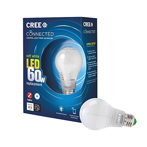 Cree Lighting BA19-08027OMF-12CE26-1C100 Cree Connected LED Smart Bulb, 1pk, Soft White (Packaging may vary)