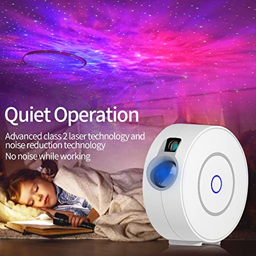 CHIGIH Smart Galaxy Projector,LED Starry Sky Night Light Star Projector,Nebula Ceiling Night Light App & Voice Controlled for Gaming Room,Bedroom,Home Theater,Camp Tent