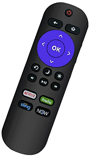 Remote Control Compatible with All Sharp Roku TV LC-50LBU591U LC-50LBU711U LC-55LBU591U LC-55LBU711U LC-43LBU591U LC-32LB601U LC-24LB601U LC-50LB601U LC-40LB601U LC-65Q7370U LC-43LB601U