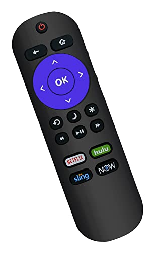 Remote Control Compatible with All Sharp Roku TV LC-50LBU591U LC-50LBU711U LC-55LBU591U LC-55LBU711U LC-43LBU591U LC-32LB601U LC-24LB601U LC-50LB601U LC-40LB601U LC-65Q7370U LC-43LB601U