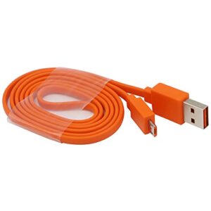 JAINTA USB Fast Power Charging Charger Cable Cord Compatible with for JBL Wireless Bluetooth Speaker Earphone Headphone - 3.3FT & Orange