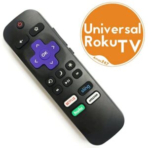 RCA ROKU TV Remote w/Volume Control & TV Power Button for All RCA Roku Built-in TV. NO Pairing!