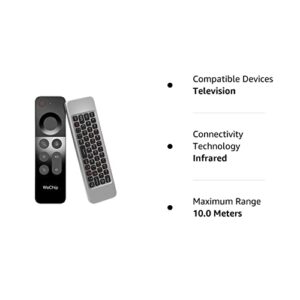 WeChip W3 Air Mouse Universal Voice Remote Control with Keyboard for Nvidia Shield/Android TV Box/PC/Laptop/Projector/HTPC/Media Player