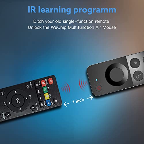 WeChip W3 Air Mouse Universal Voice Remote Control with Keyboard for Nvidia Shield/Android TV Box/PC/Laptop/Projector/HTPC/Media Player