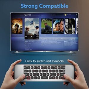 WeChip W3 Air Mouse Universal Voice Remote Control with Keyboard for Nvidia Shield/Android TV Box/PC/Laptop/Projector/HTPC/Media Player