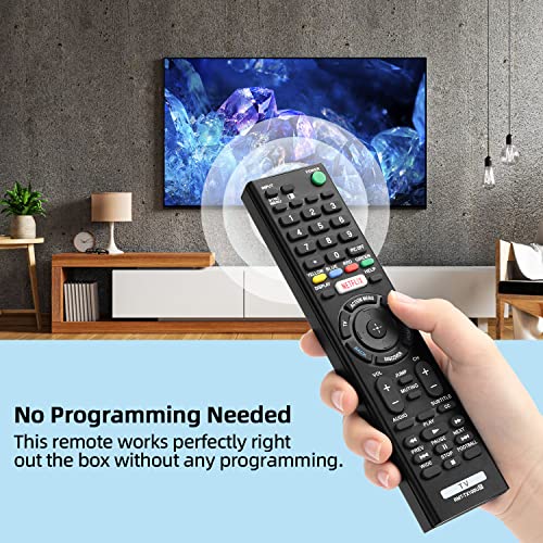 Gvirtue RMT-TX100U Universal Remote Control Replacement for Sony-TV-Remote All Sony LCD LED UHD HDTV Bravia Smart TVs with Netflix Button