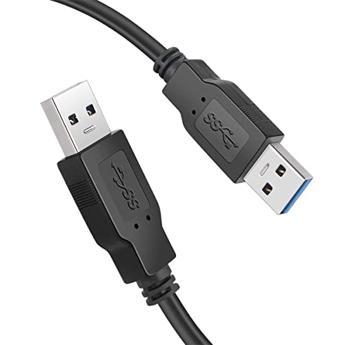 USB Cable Male to Male 10 feet,USB to USB 3.0 Cable A Male to A Male for Data Transfer Hard Drive Enclosures, Printers, Modems, Cameras, Laptop Cooler…