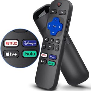 OEM Replacement Remote Control 3226000883 Fit for Element Roku TV Smart 4K Ultra HDTV with Netflix, Disney+, Hulu and Sling Or Apple TV+ or HBOMAX Buttons. (Renewed)