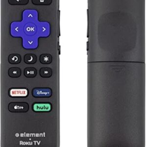 OEM Replacement Remote Control 3226000883 Fit for Element Roku TV Smart 4K Ultra HDTV with Netflix, Disney+, Hulu and Sling Or Apple TV+ or HBOMAX Buttons. (Renewed)