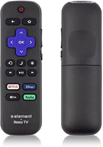 OEM Replacement Remote Control 3226000883 Fit for Element Roku TV Smart 4K Ultra HDTV with Netflix, Disney+, Hulu and Sling Or Apple TV+ or HBOMAX Buttons. (Renewed)