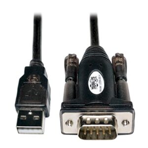 tripp lite 5ft usb to serial adapter cable (usb-a to db9 m/m)(u209-000-r)