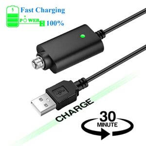 TINAREKA USB Thread Cable, 3PCS Smart USB Thread Pen Charger Cable with Intelligent Overcharge Protection LED Indicator