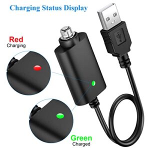 TINAREKA USB Thread Cable, 3PCS Smart USB Thread Pen Charger Cable with Intelligent Overcharge Protection LED Indicator