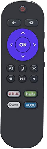 Remote Compatible with All Hisense Roku TV, Universal for Hisense Smart Built-in Roku TV Remote Control with Netflix, Hulu, and VUDU