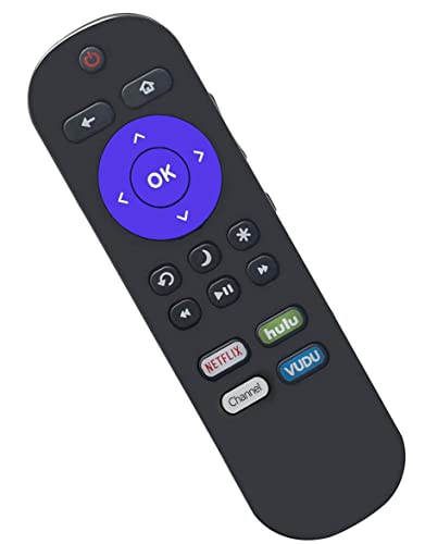 Remote Compatible with All Hisense Roku TV, Universal for Hisense Smart Built-in Roku TV Remote Control with Netflix, Hulu, and VUDU