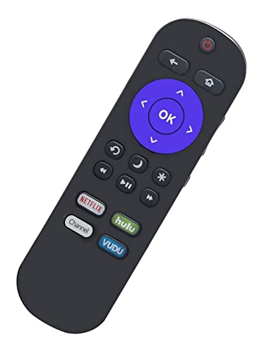 Remote Compatible with All Hisense Roku TV, Universal for Hisense Smart Built-in Roku TV Remote Control with Netflix, Hulu, and VUDU