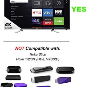 Remote Compatible with All Hisense Roku TV, Universal for Hisense Smart Built-in Roku TV Remote Control with Netflix, Hulu, and VUDU