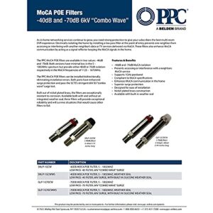 Filter, MoCA POE for Cable TV & OTA coaxial Networks ONLY