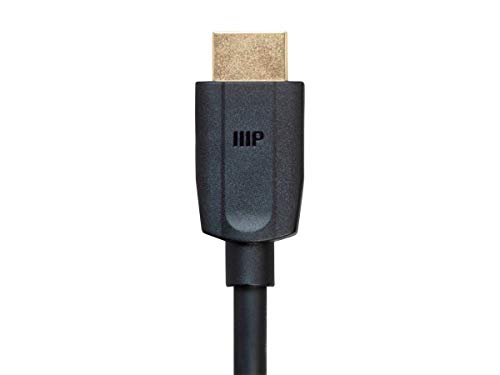 Monoprice Ultra 8K High Speed HDMI Cable - 6 Feet - Black, 48Gbps, 8K, Dynamic HDR, eARC - DynamicView Series