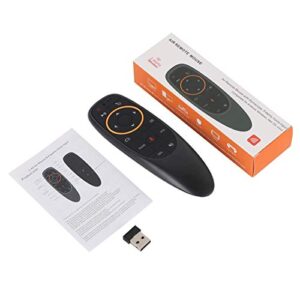 Voice Remote Air Mouse Remote, 2.4G RF Wireless Remote Control with 6 Axis Gyroscope and IR Learning, Air Fly Mouse with Voice Input for Android TV Box/PC/Smart TV/HTPC/Projector and More