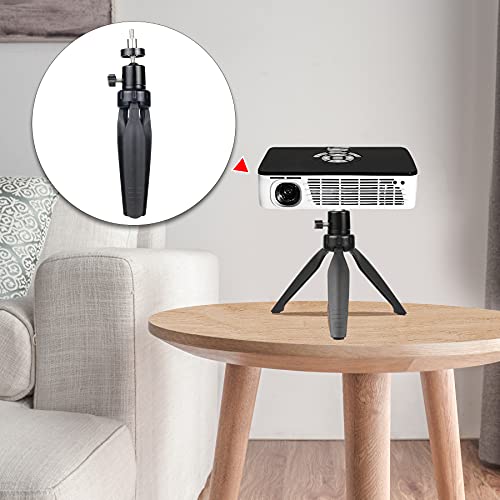 SoeKoa Mini Projector Tripod Mount Compatible with DR.J Upgrade, DBPOWER, Anker, AAXA Technologies, Artlii, LoongSon, APEMAN and Most Other Mini Projector